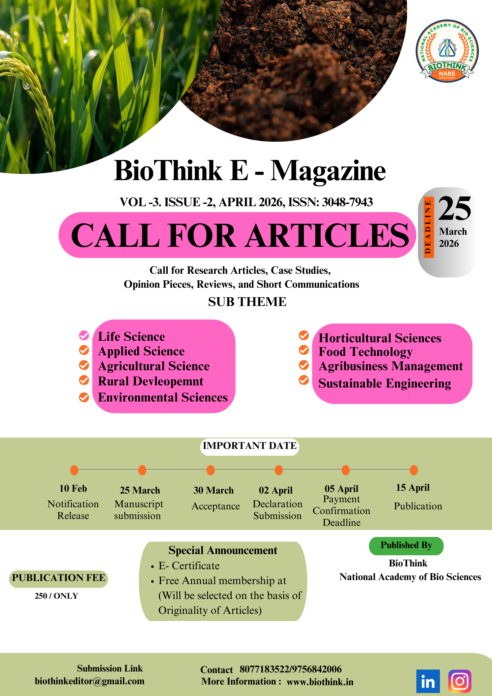 BioThink-National Academy of Bio Sciences – BioThink- ISO 9001:2015 ...